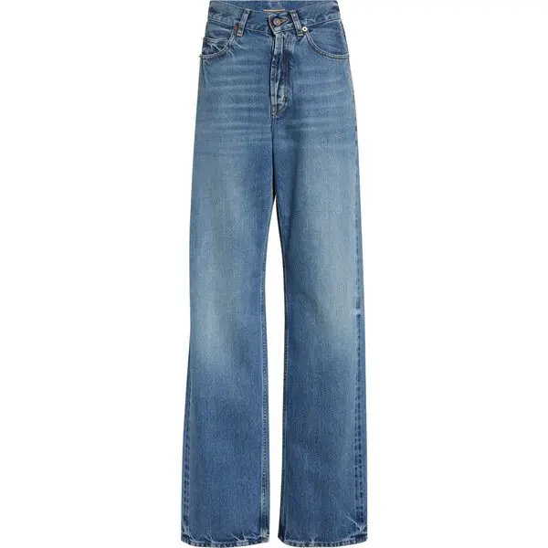 Saint Laurent V-waist Baggy Jeans - 50s Blue