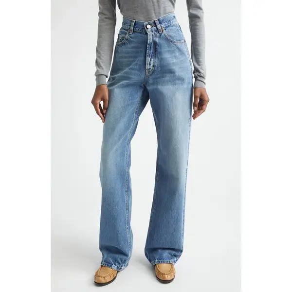 Saint Laurent V-waist Baggy Jeans