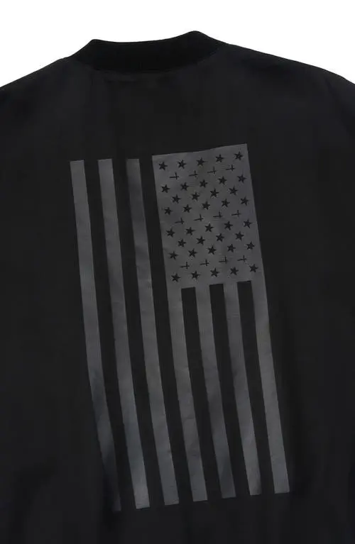 RtA Leonard Flag Graphic Bomber Jacket