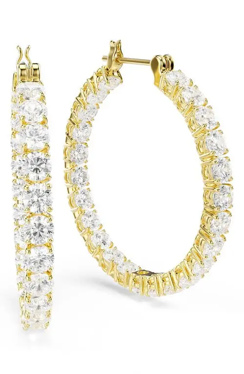SWAROVSKI Matrix Tennis Hoop Earrings