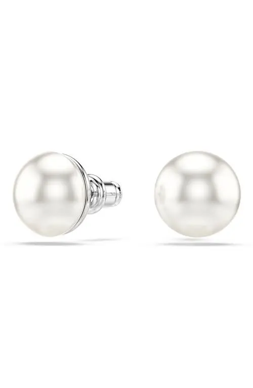 SWAROVSKI Matrix Crystal Pearl Stud Earrings