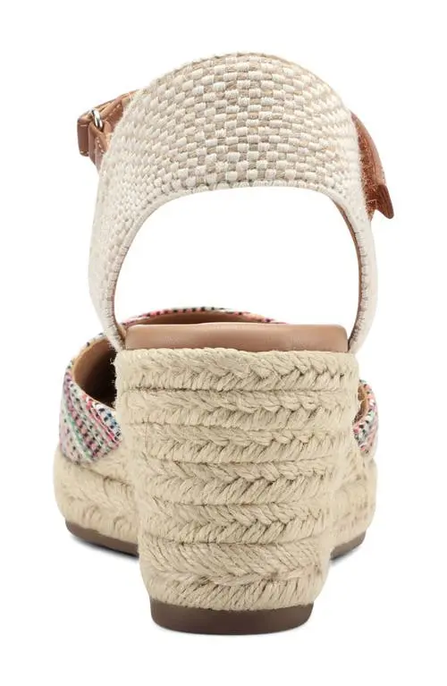 Easy Spirit Makaylie Espadrille Wedge Sandal - Light Natural