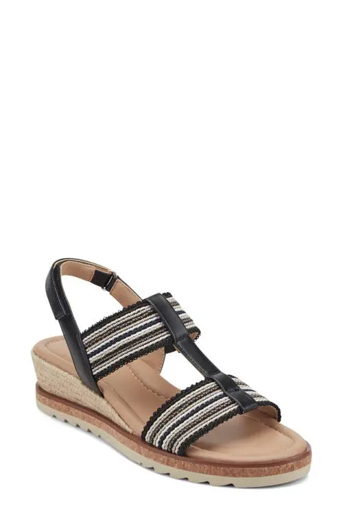 Easy Spirit Selene Wedge Sandal - Black