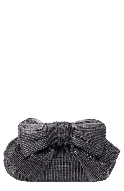 Nina Pleated Bow Clutch