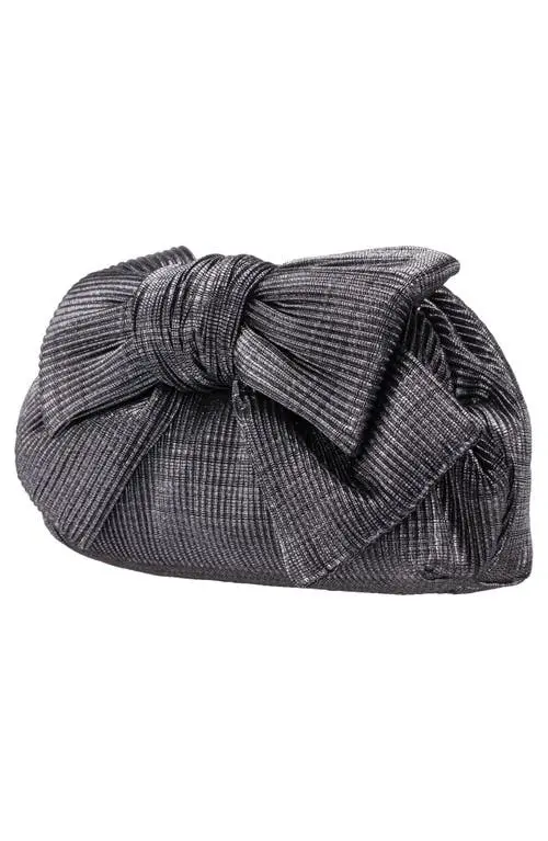 Nina Pleated Bow Clutch