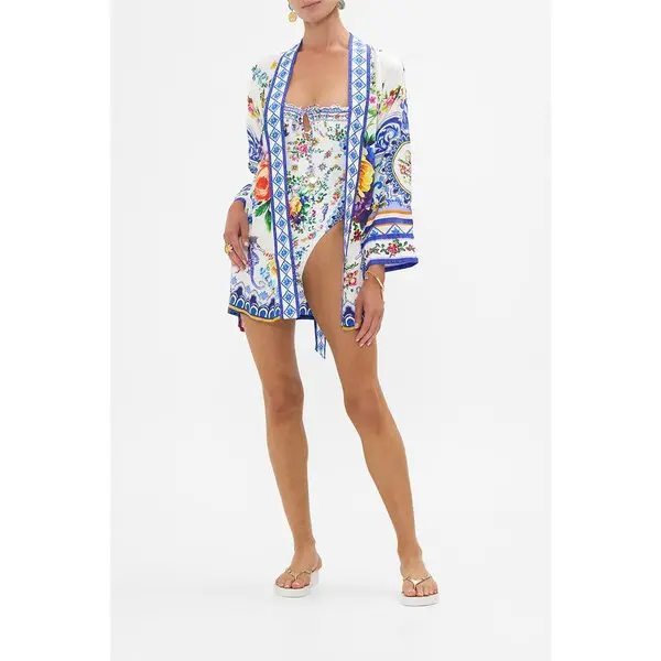 Camilla Short Batwing Layer With Crystal Embellishments