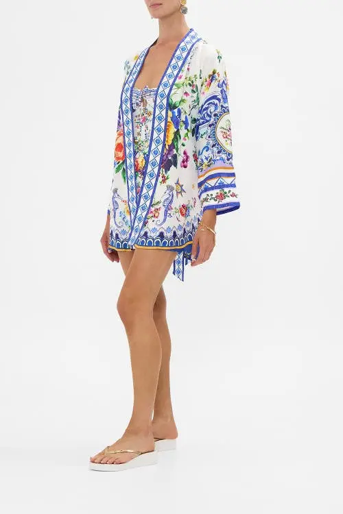 Camilla Short Batwing Layer With Crystal Embellishments