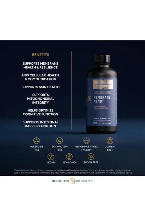 QUICKSILVER SCIENTIFIC Membrane Mend Phosphatidylcholine Ahiflower Oil And Astaxanthin Supplement