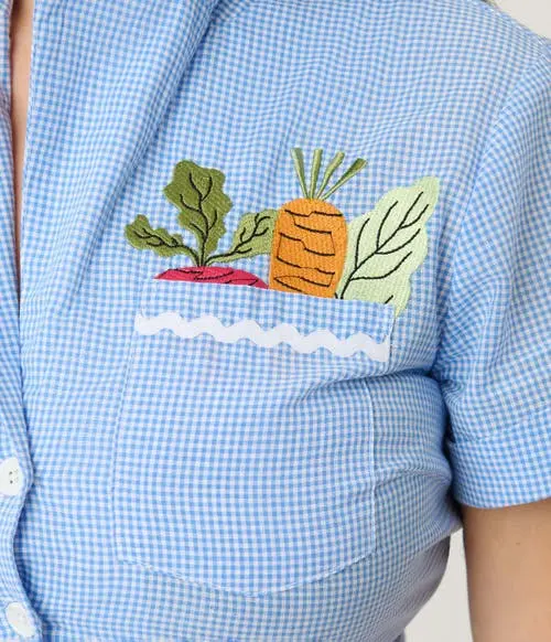 Unique Vintage Shirley Crop Top