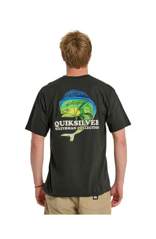 QUIKSILVER WATERMAN Big Bull Qmt0 Short Sleeve Shirt - Phantom