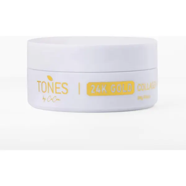 TONES BY COCOA 24k Gold Collagen Eye Mask Anti-aging & Hydrating 84g/60pcs - With Golden Words