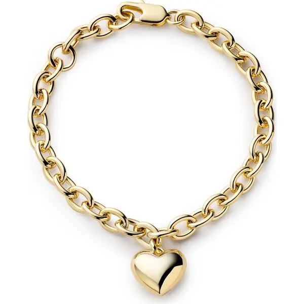 ANA LUISA Heart Pendant Bracelet - Gold