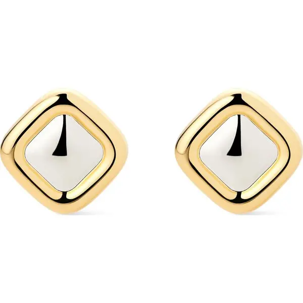 ANA LUISA Clara Two-tone Stud Earrings - Gold/silver