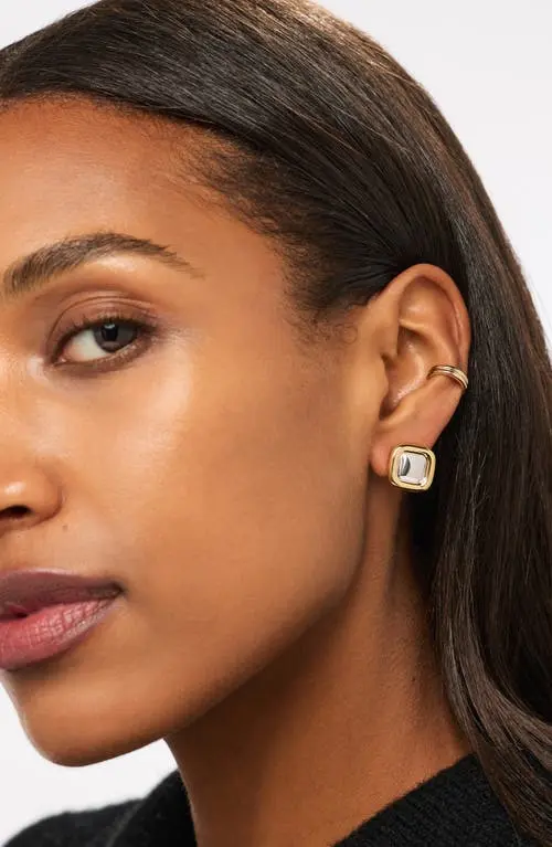 ANA LUISA Clara Two-tone Stud Earrings - Gold/silver