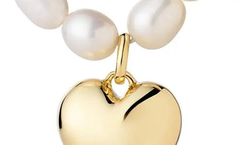 ANA LUISA Freshwater Pearl Heart Pendant Necklace
