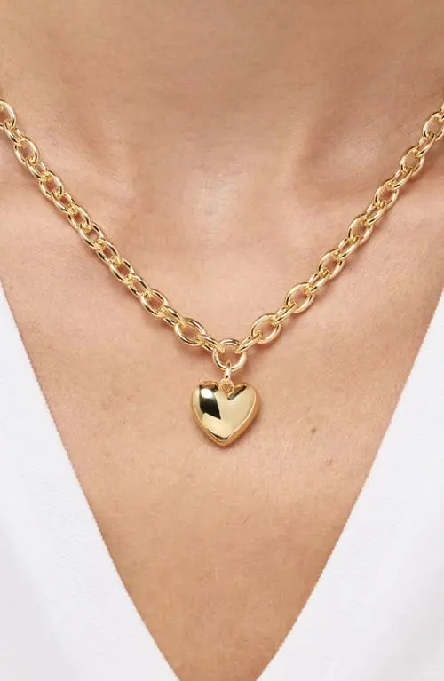 ANA LUISA Heart Pendant Necklace - Gold