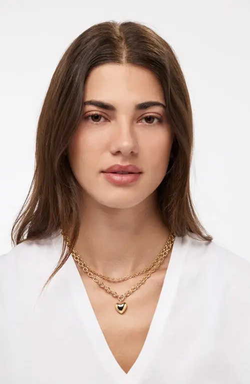 ANA LUISA Heart Pendant Pearl Necklace