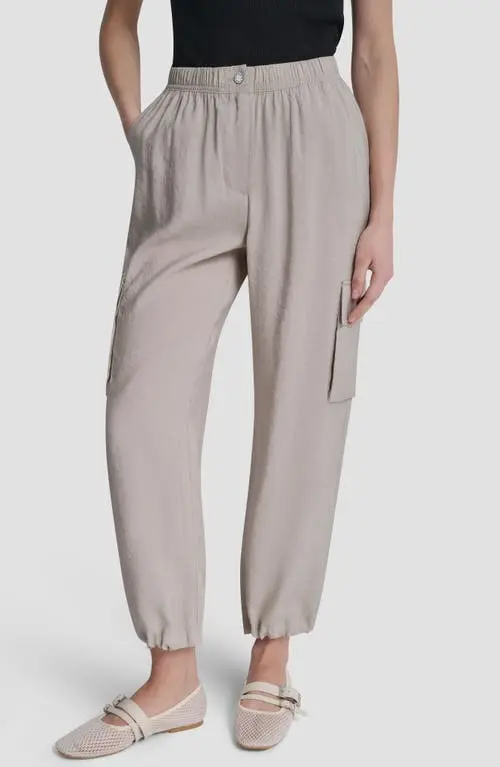 Dkny Sueded Fuji Cargo Pants - Pebble