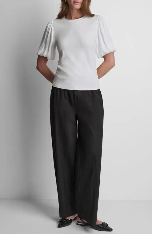 Dkny Mixed Media Top - White