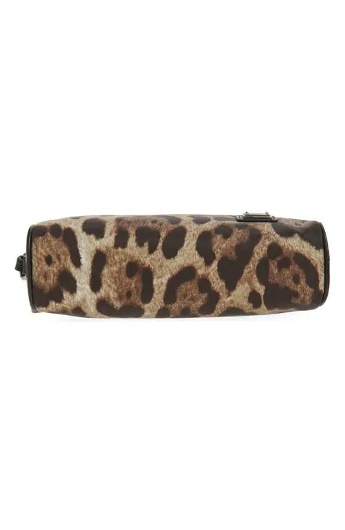 Dolce & Gabbana Leopard Print Dopp Bag