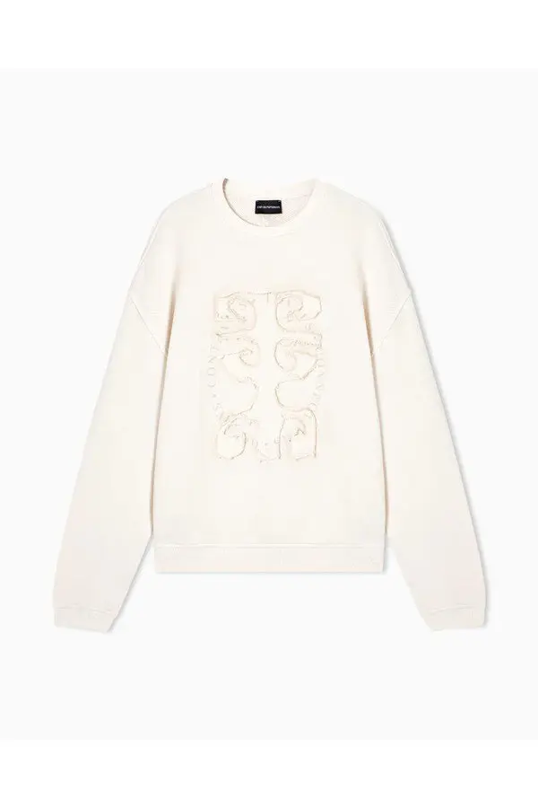 Emporio Armani Jersey Twill Crewneck Sweatshirt