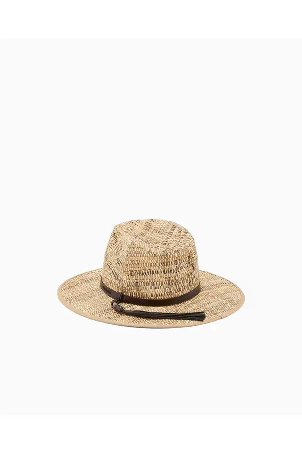 Emporio Armani Woven Raffia Hat