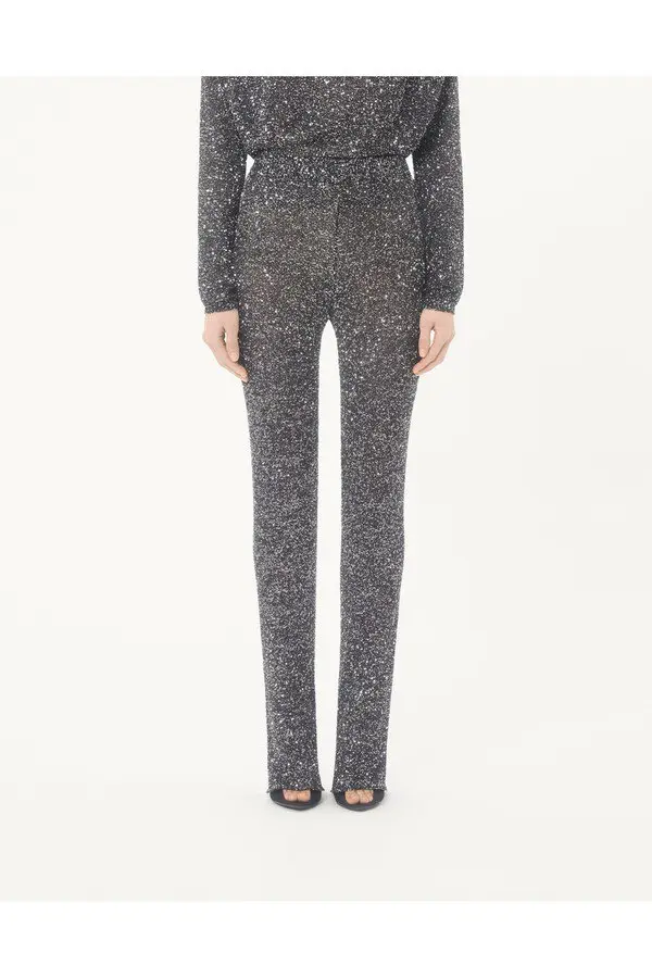 Valentino Garavani Sequin Thread Knit Pants