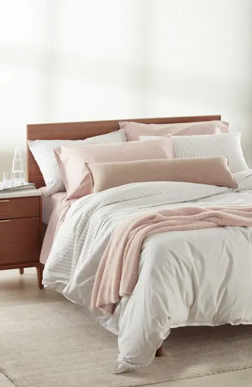 Nordstrom Nestle Faux Fur Throw Blanket - Pink Sepia