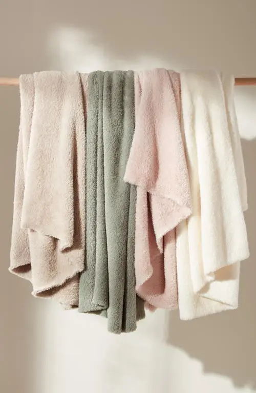 Nordstrom Nestle Faux Fur Throw Blanket - Pink Sepia