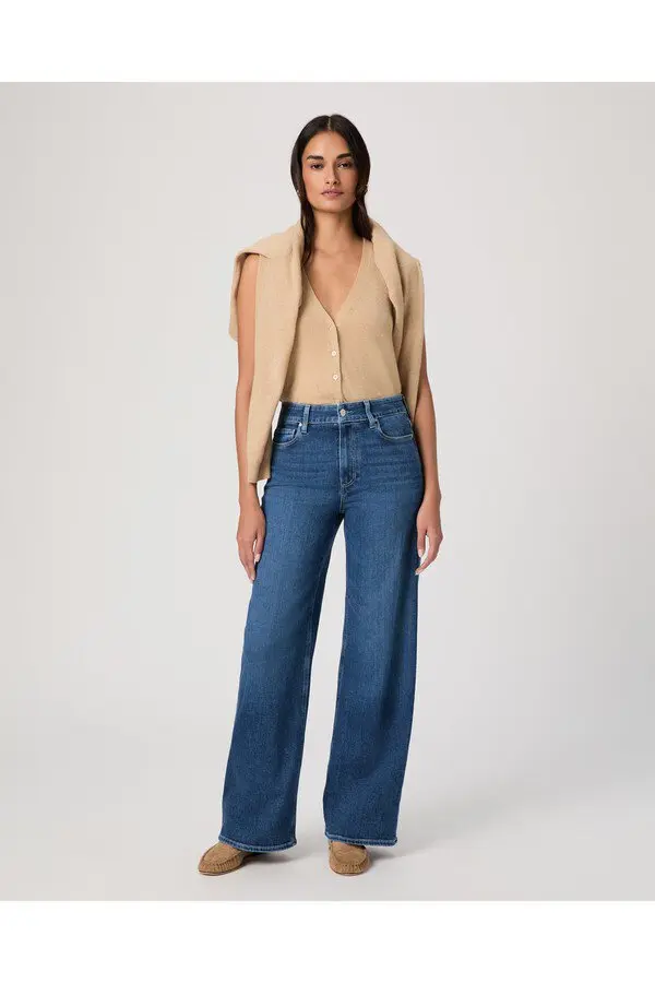 Paige Anessa 31 Wide Leg Jean - Denim