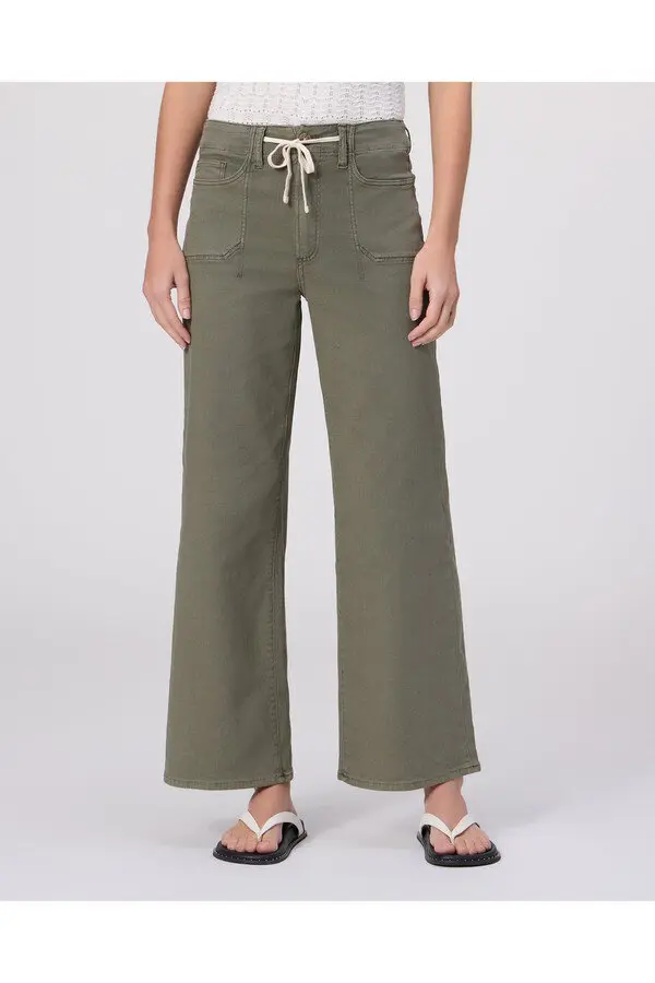 Paige Ari Wide Leg Pant - Green
