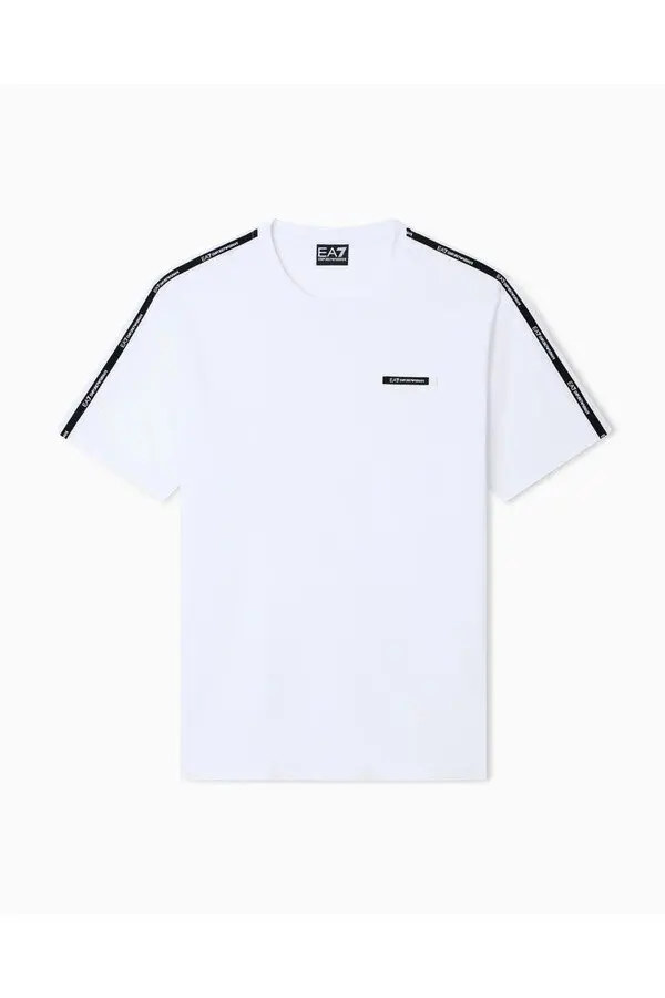 Emporio Armani Logo Series Cotton Crew-neck T-shirt - White