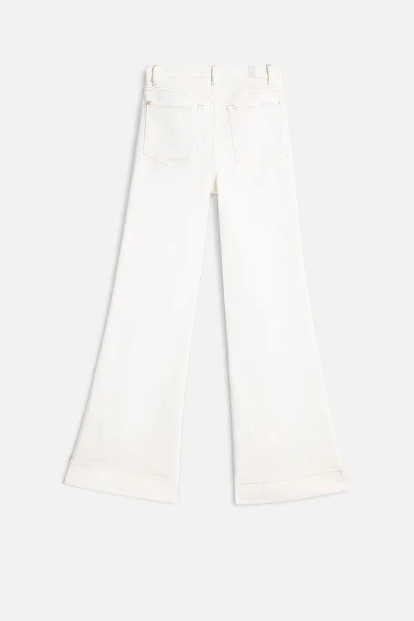7 For All Mankind Tailorless Modern Dojo In Luxe Vintage Sugar - White