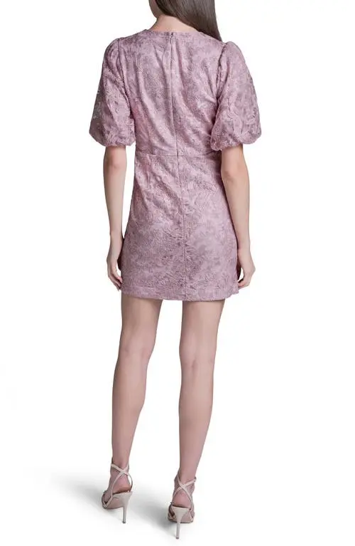 Bcbgmaxazria Lace Puff Sleeve Mini Dress