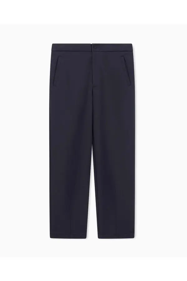 Giorgio Armani Double-jersey Trousers - Navy