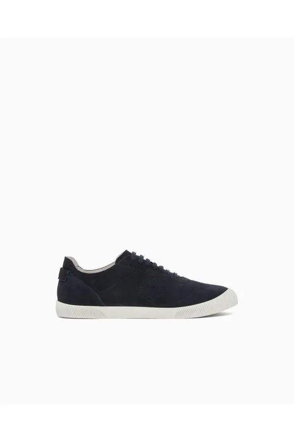 Giorgio Armani Suede Sneakers - Navy