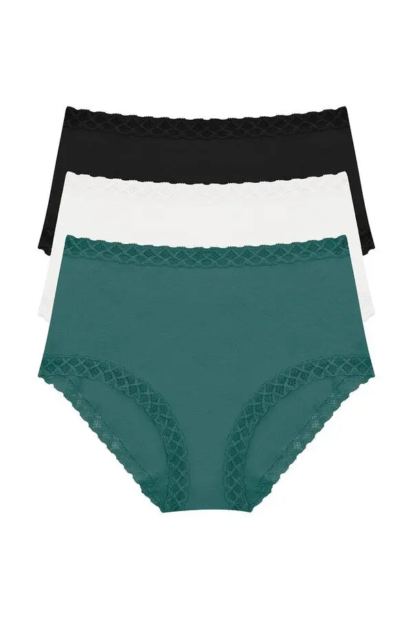 Natori Bliss Full Brief 3-pack - Green