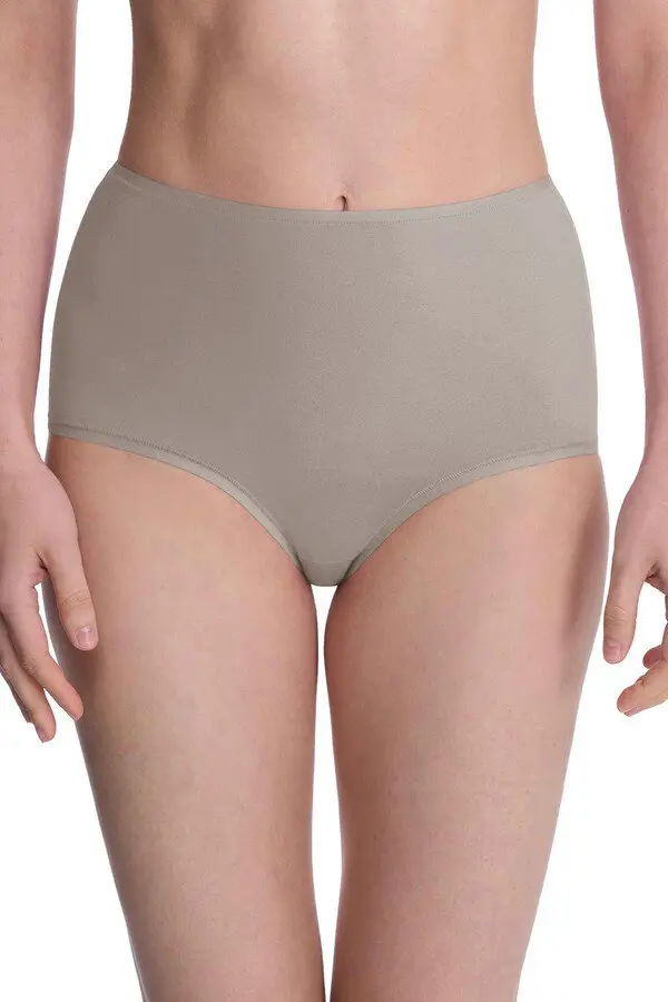 Natori Bliss Bare Cotton High Waist Brief - Red