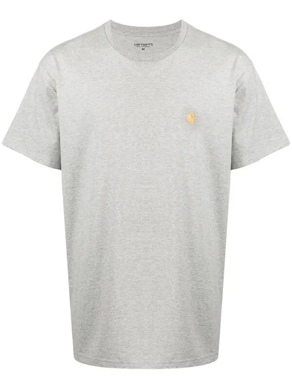Carhartt Work In Progress Logo Cotton T-shirt - Grey