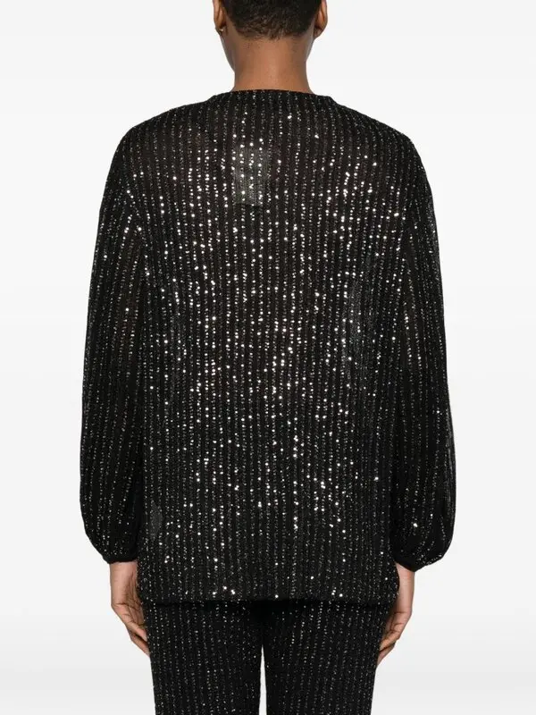 Missoni Sequin-embellished Cut-out Blouse - Black