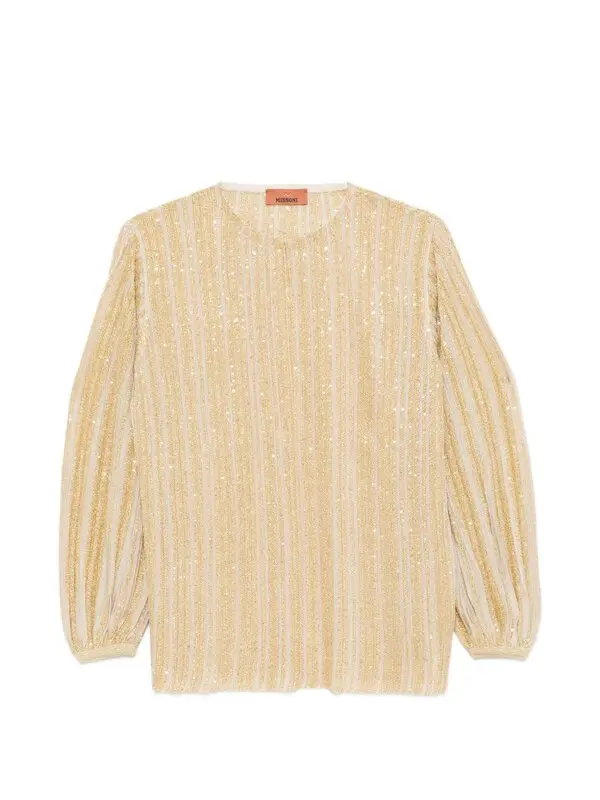 Missoni Long-sleeves Blouse - Gold