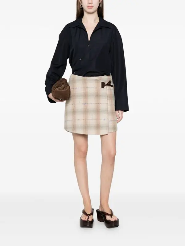 Loewe Wool And Cashmere Mini Skirt