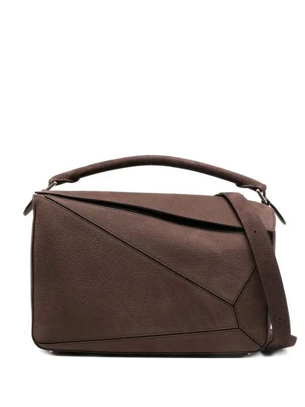 Loewe Puzzle Large Leather Handbag - Brown