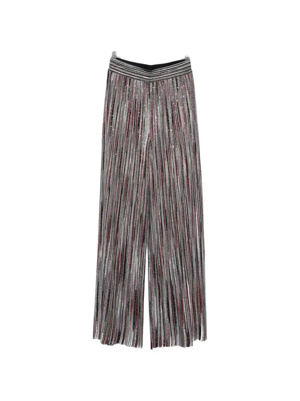 Missoni Striped Wide-leg Trousers - Brown