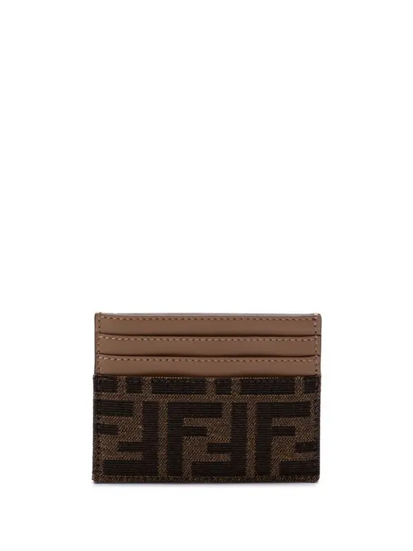 Fendi Baguette Card Case - Brown