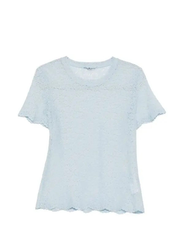 Ermanno Scervino Embroidered T-shirt - Sky Blue