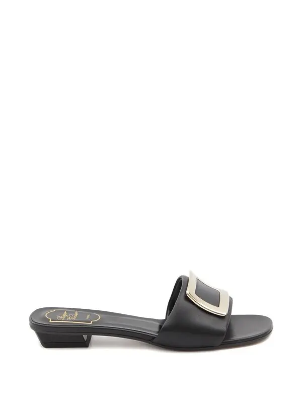 ROGER VIVIER Leather Sandals - Black