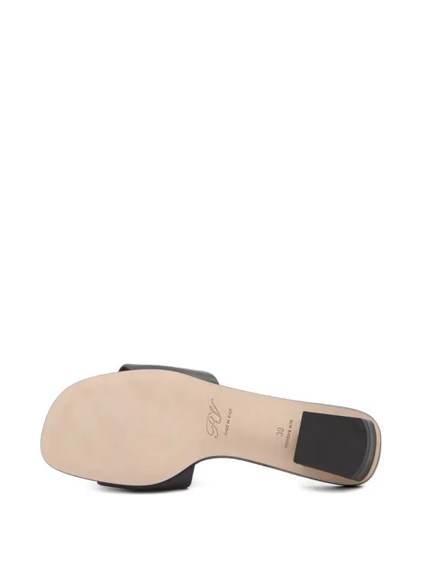 ROGER VIVIER Leather Sandals - Black