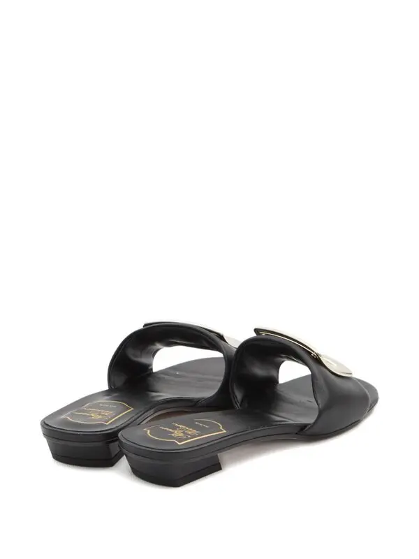 ROGER VIVIER Leather Sandals - Black