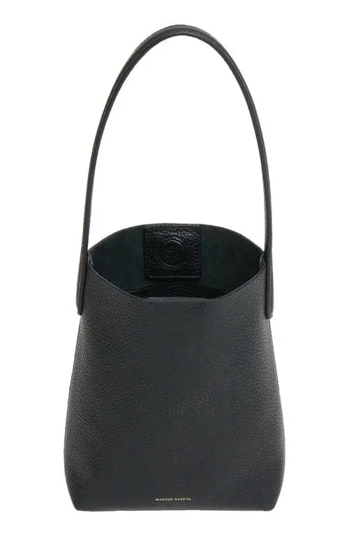 MANSUR GAVRIEL Mini Everyday Cabas Leather Hobo Bag - Black